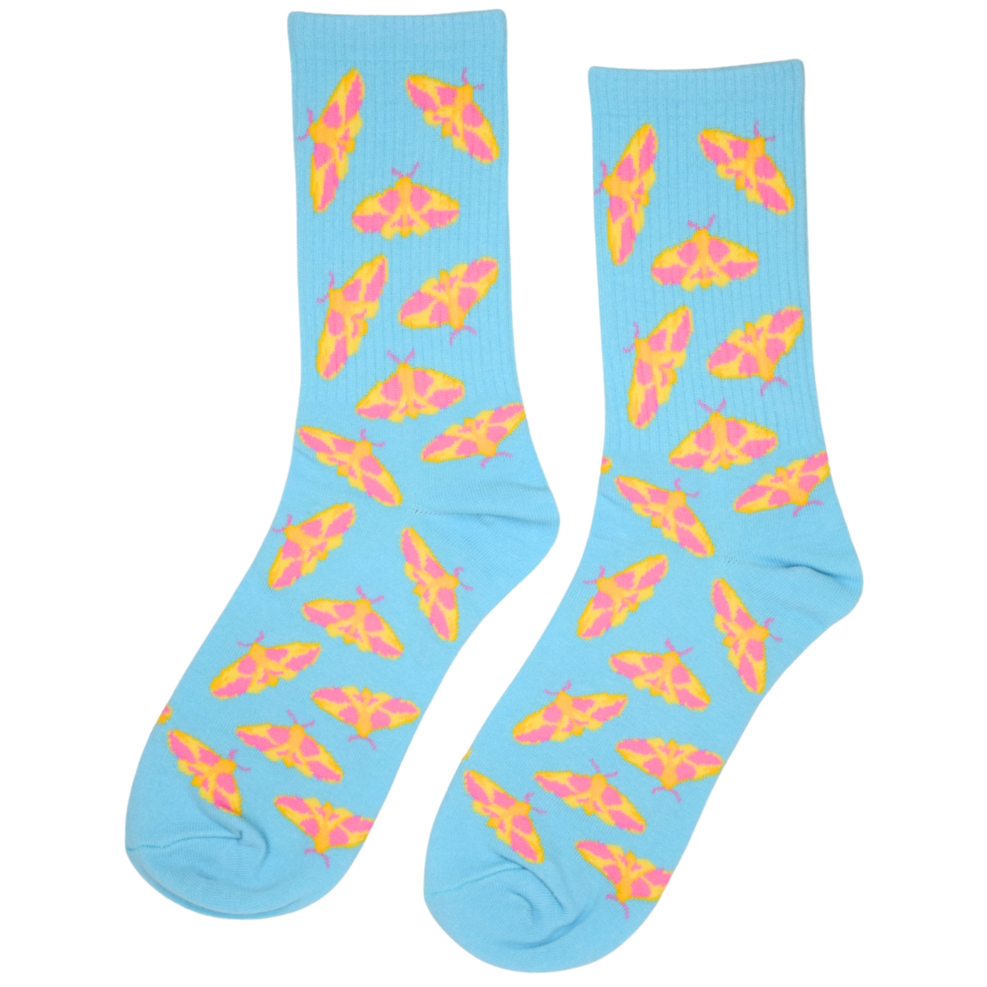 Rosy Maple Moth Socks – Steady Hands