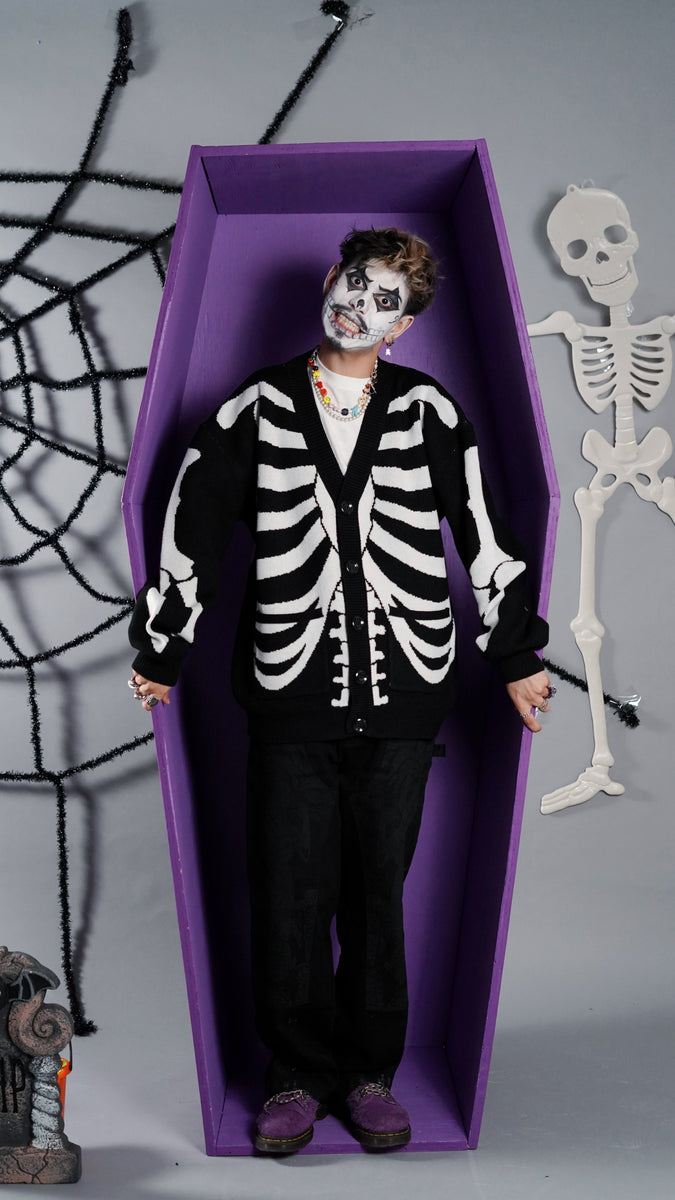 Spooky Scary Skeleton Cardigan – Steady Hands