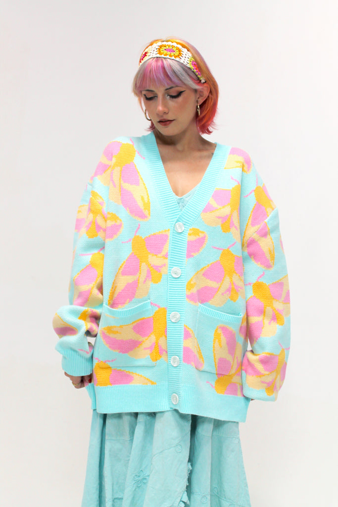 Rosy Maple Moth Cardigan – Steady Hands
