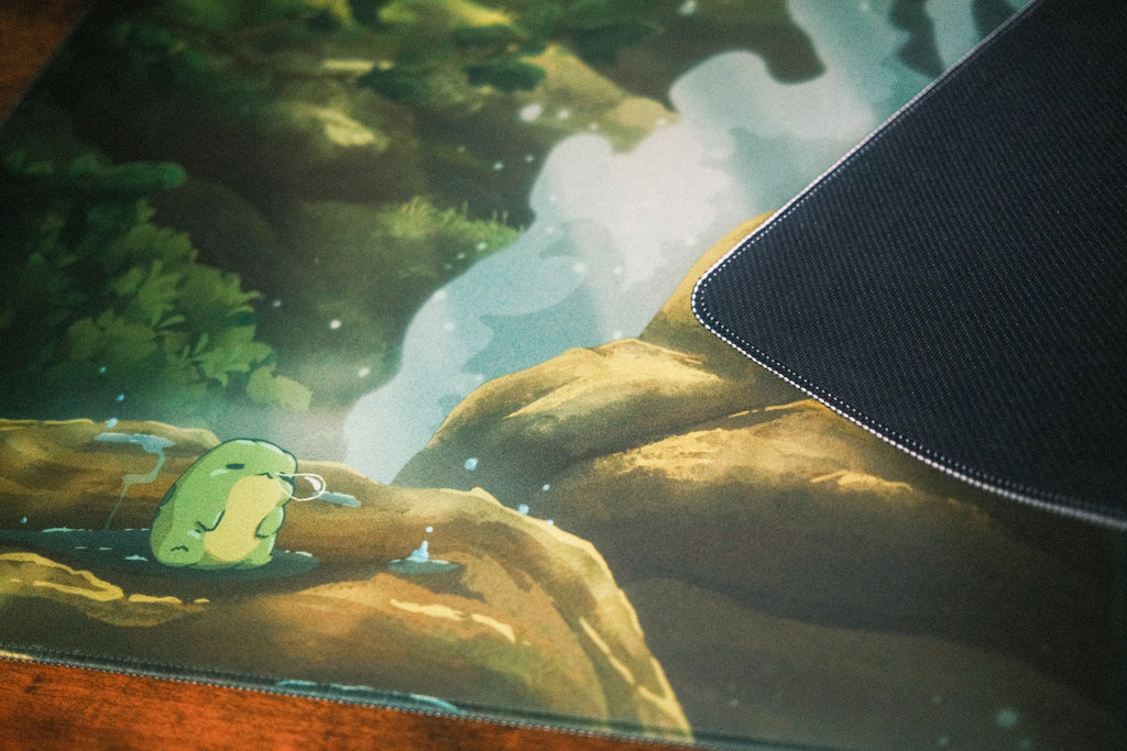 Waterfall Frog Desk Mat – Steady Hands