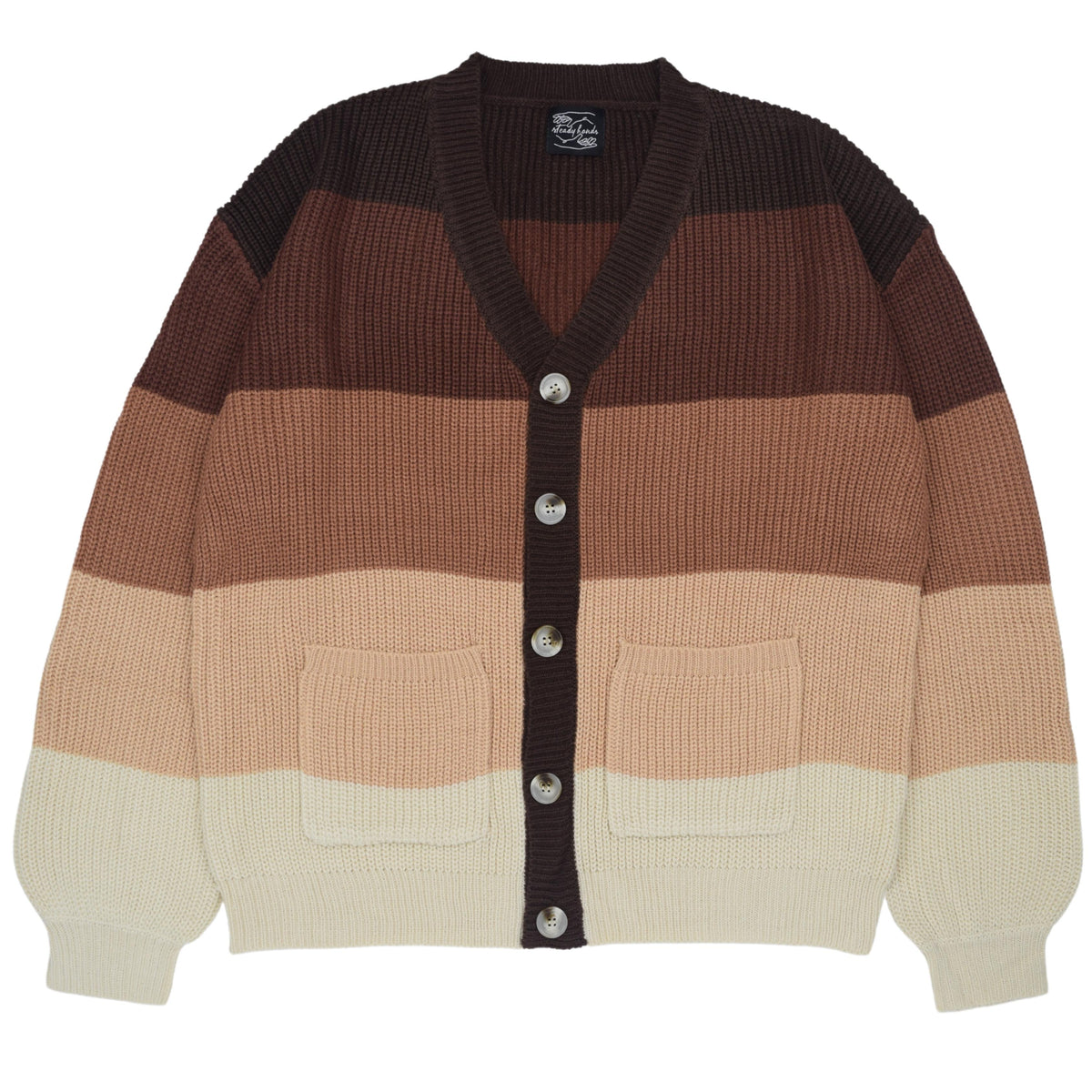 Brown Gradient Cardigan – Steady Hands